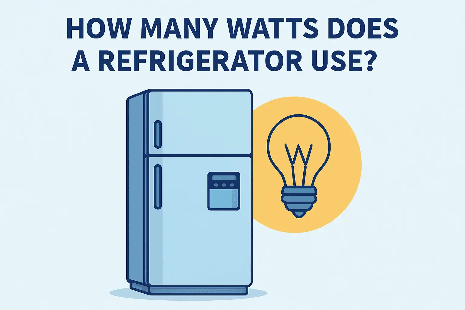 How Many Watts Does a Refrigerator Use? - Renuth